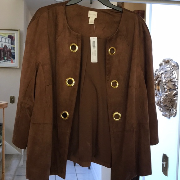 Chico's | Jackets & Coats | Chicos Womens Size 3 Smock Style Jacket Nwt ...